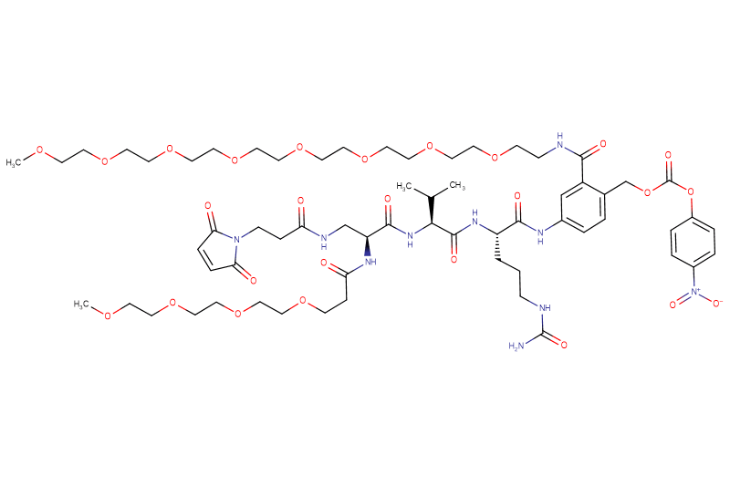 Mal-Propionyl-Dap(m-PEG4)-Val-Cit-PAB(m-PEG8)-PNP – Tenova Pharma
