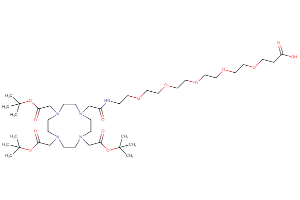 DOTA-tris(t-Bu)ester-PEG5-C2-acid | Tenova Pharma