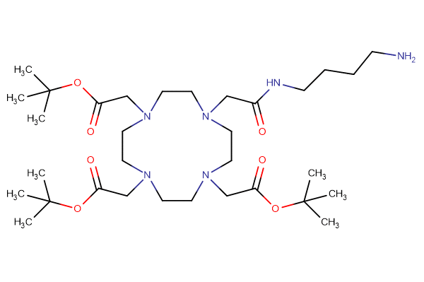 DOTA-tris(t-Bu)ester-C4-amine – Tenova Pharma
